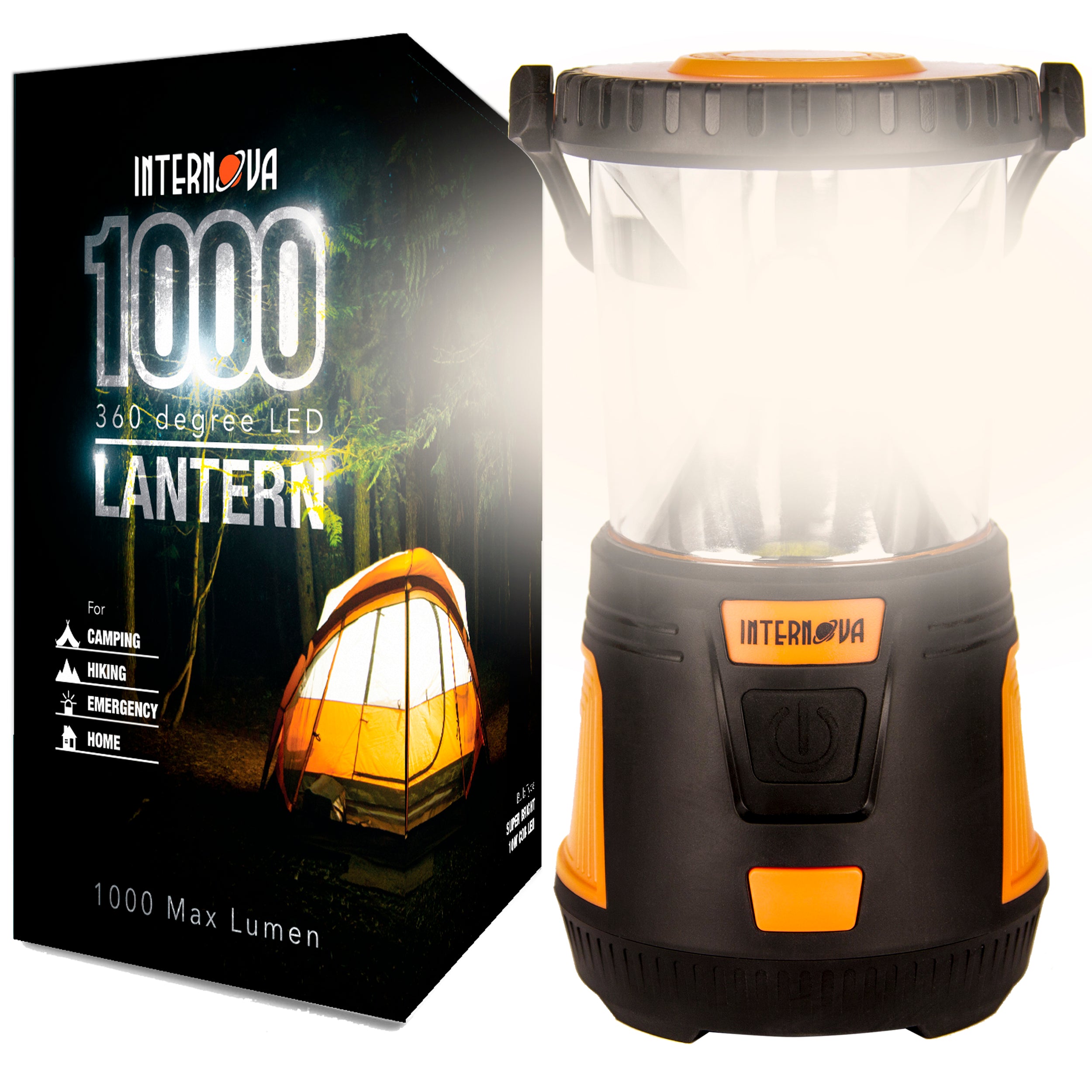 Internova 1000 LED Camping Lantern - The Brightest Lantern Available ...